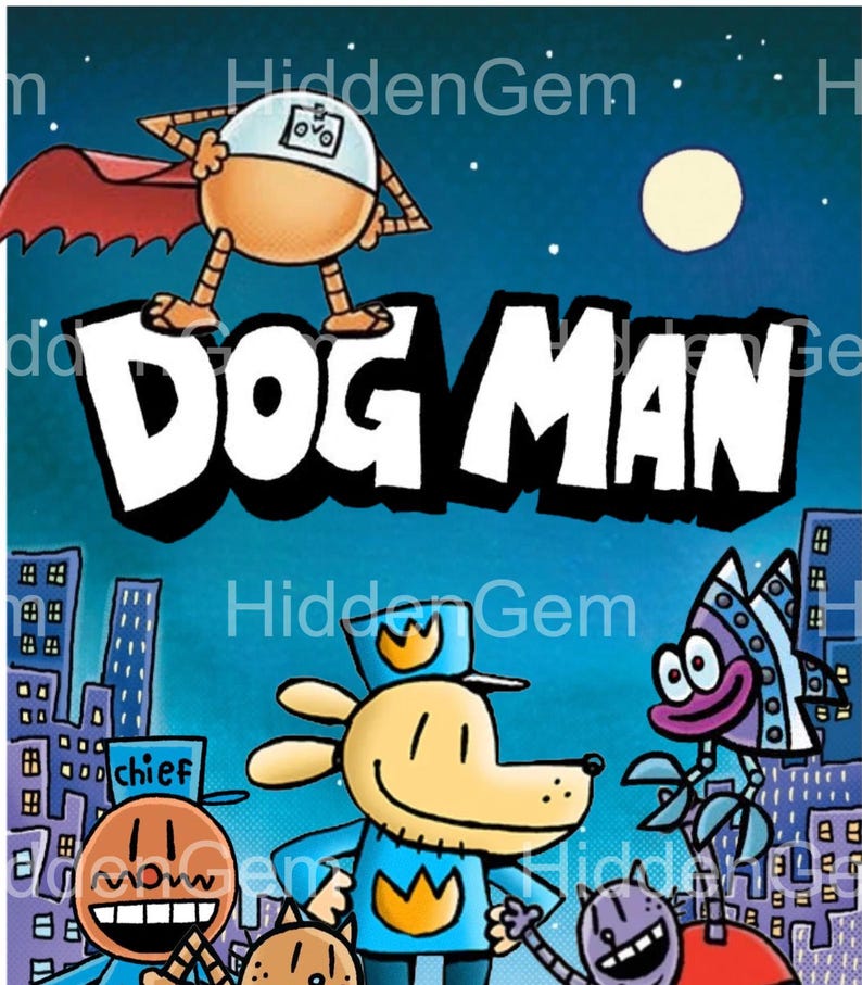 Dog Man Adventures Poster | Digital Download | A2 & 2:3 Ratio - Etsy