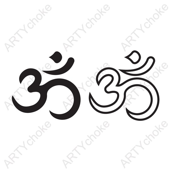Om Symbol Dxf - Etsy