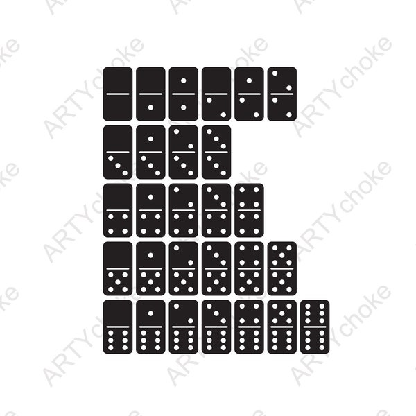 Dominos Clip Art - Etsy