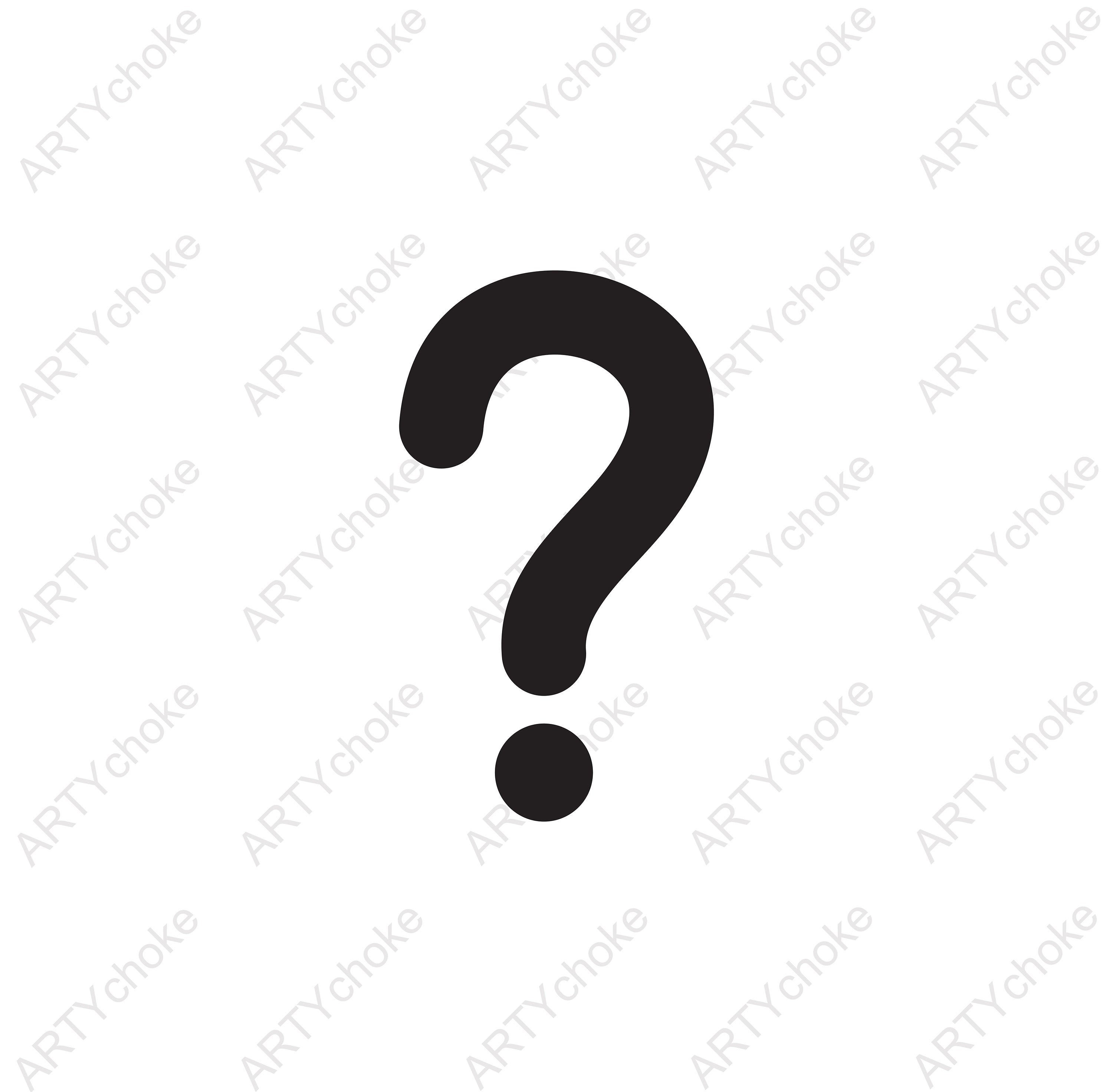 Black Question Mark Clip Art