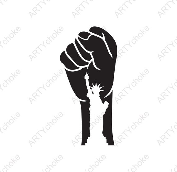 eps Jpeg,svg dfx,png clip art Silhouette,Cricut Revolutionary fist Cut ...