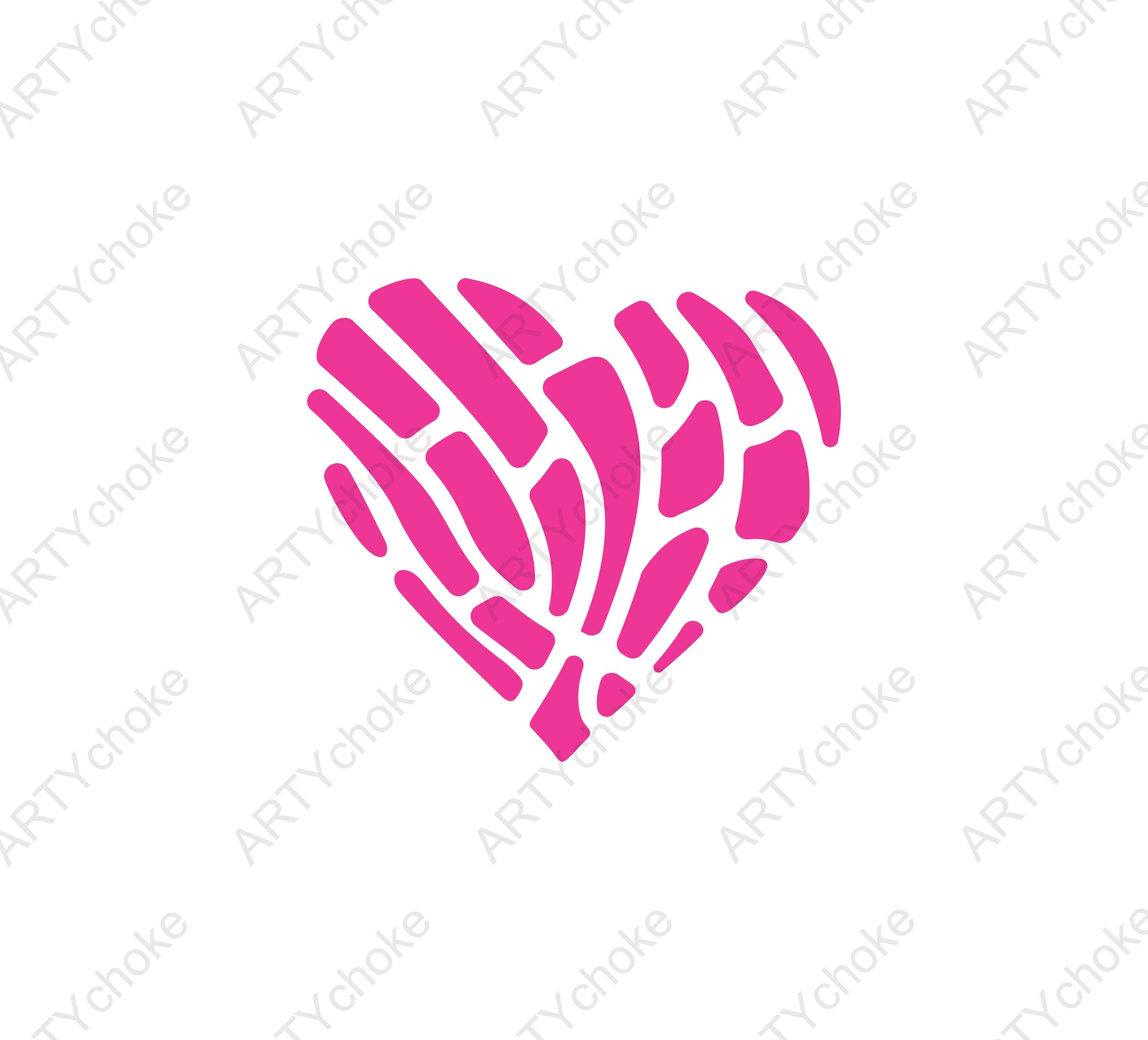 Concha Pan Heart. Files Prepared for Cricut. SVG Clip Art. - Etsy Ireland