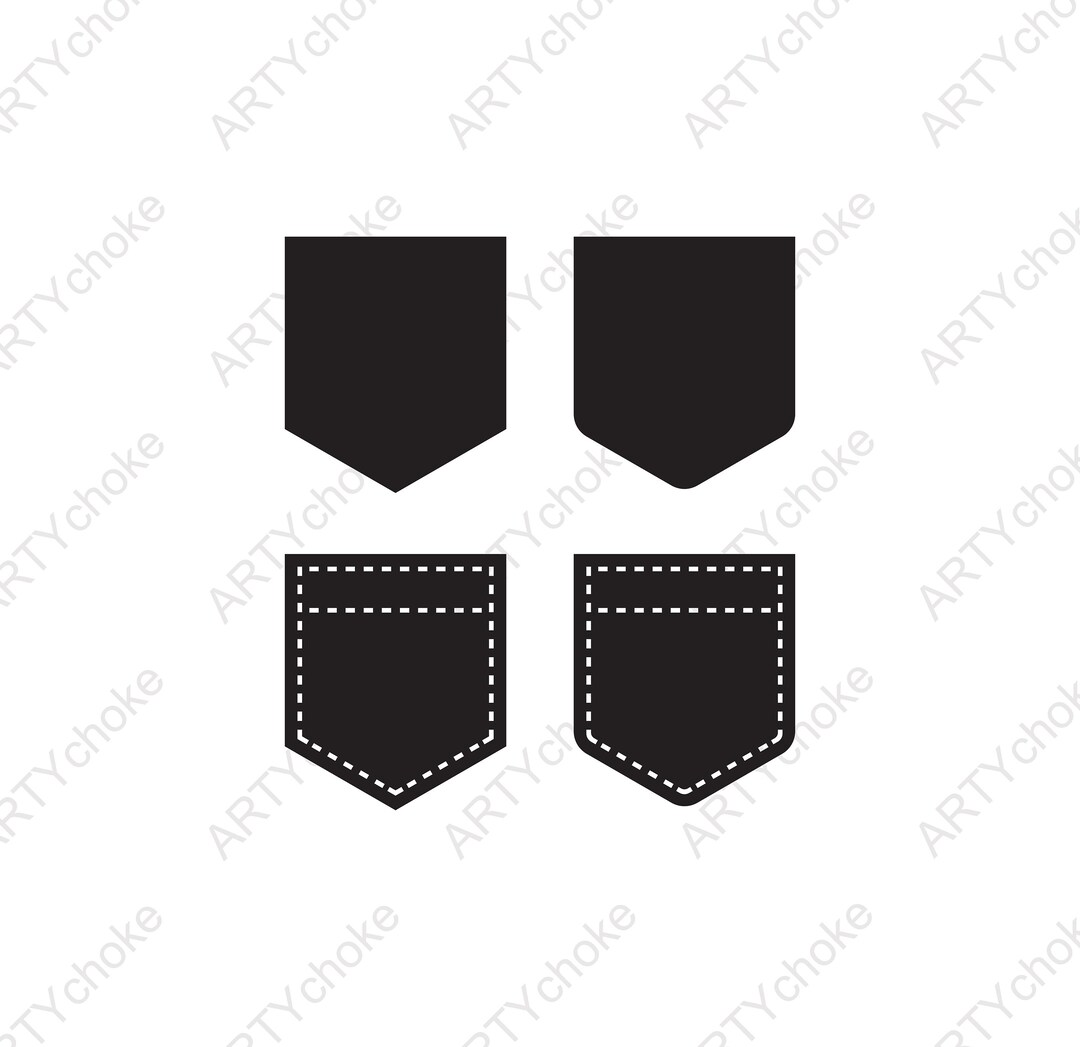 Pockets. Files Prepared for Cricut. SVG Clip Art. Digital File ...