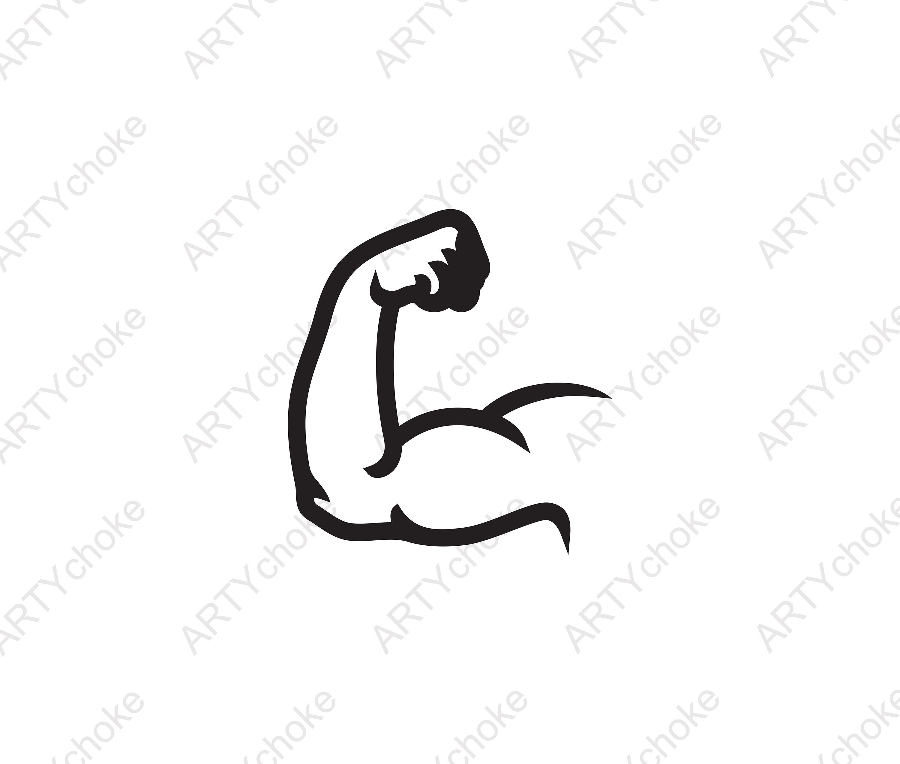 Muscle. Files Prepared for Cricut. SVG Clip Art. Digital File - Etsy