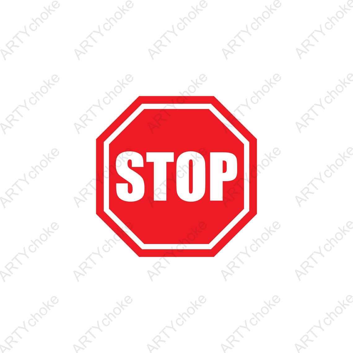 Stop Sign. Files Prepared for Cricut. SVG Clip Art. Digital | Etsy