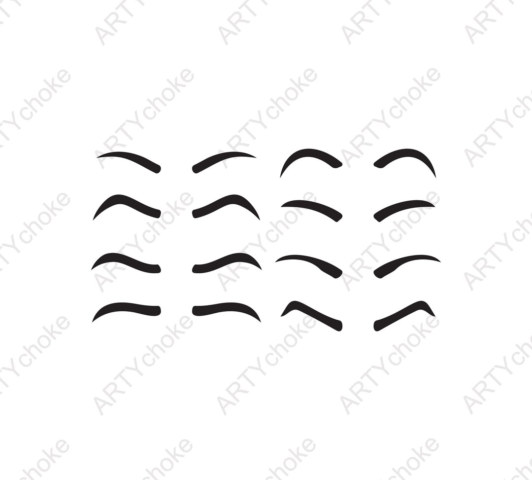 Eyebrow. Files Prepared for Cricut. SVG Clip Art. Digital File ...