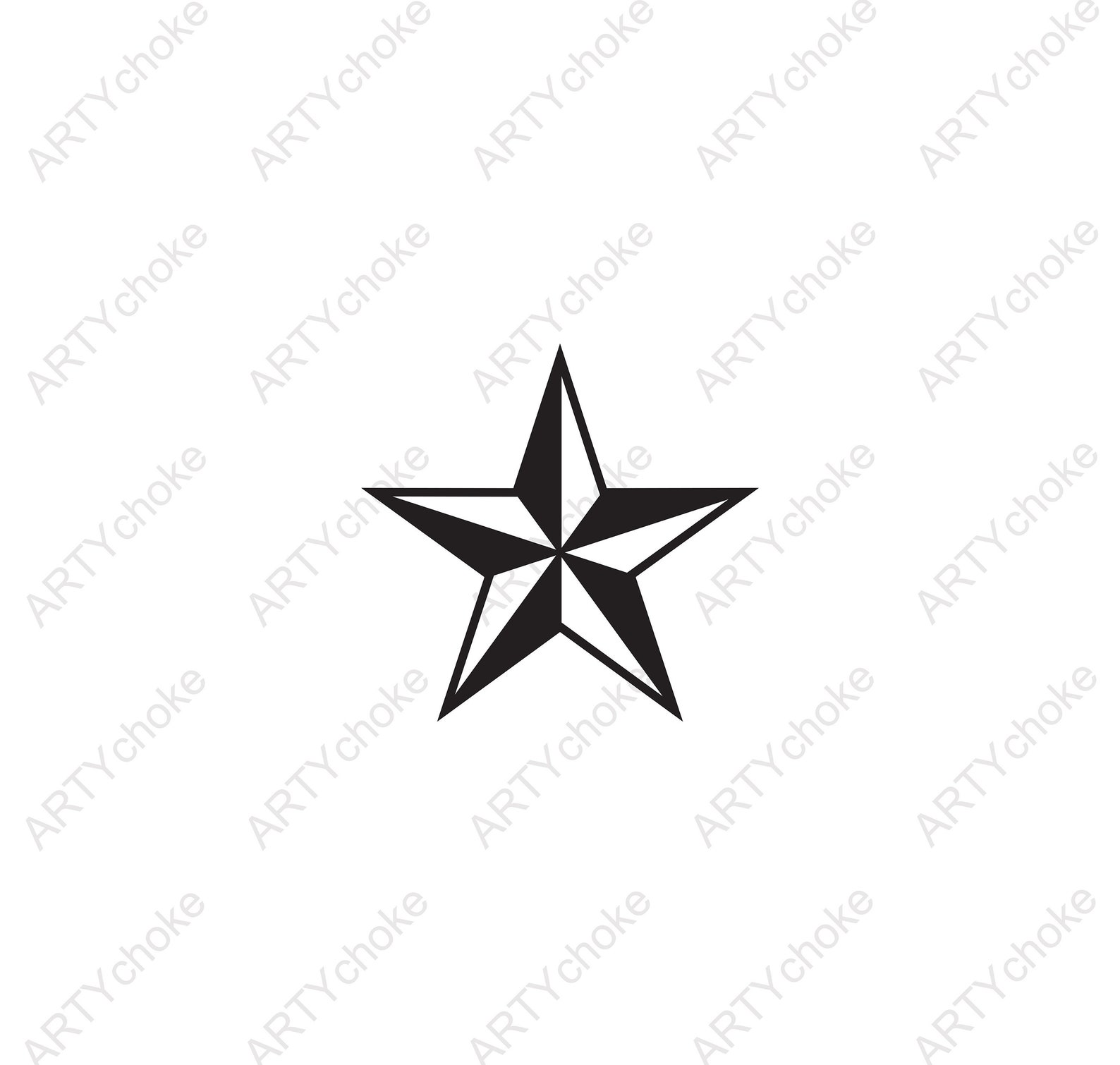 Nautical Star. Files Prepared for Cricut. SVG Clip Art. - Etsy