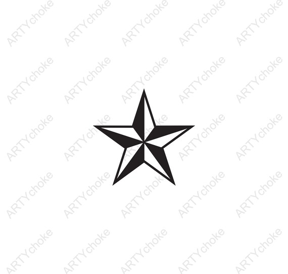 Nautical Star. Files Prepared for Cricut. SVG Clip Art. - Etsy