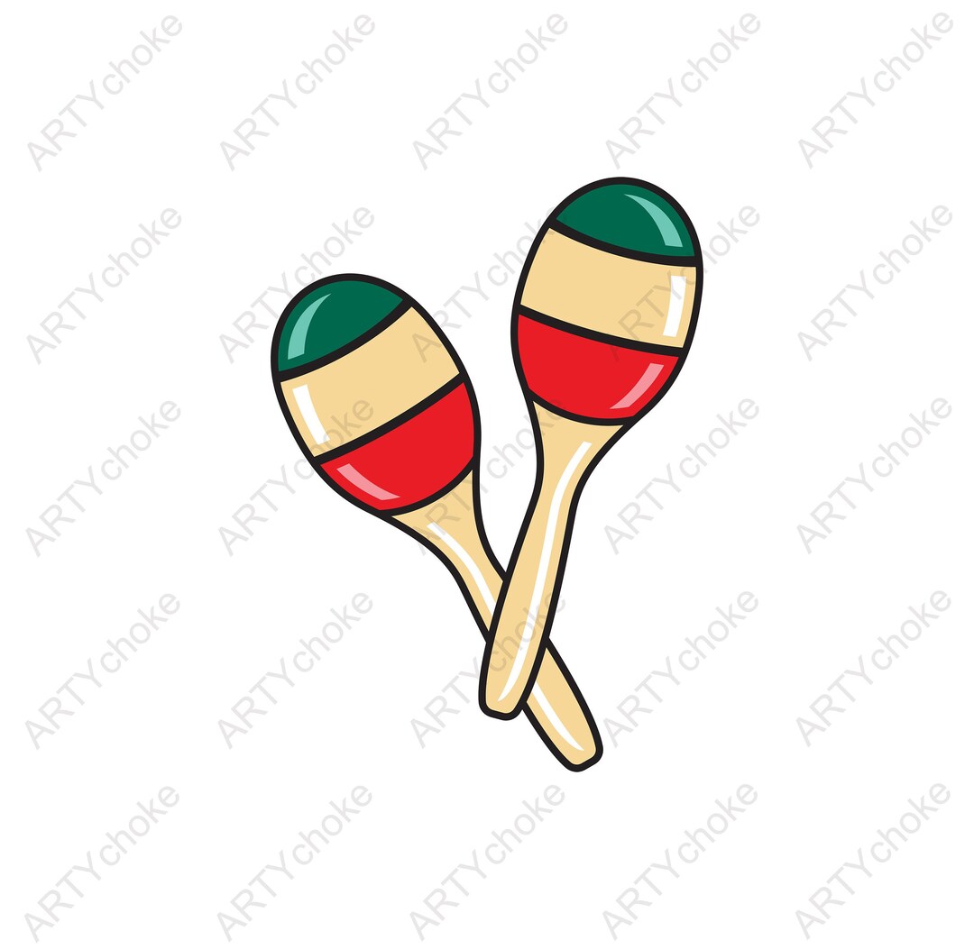 Maracas. Files Prepared for Cricut. SVG Clip Art. Digital File ...