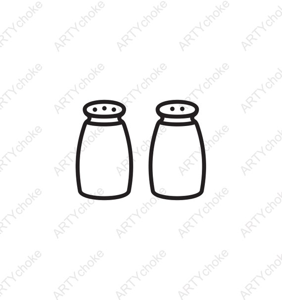 Salt Pepper. Files Prepared for Cricut. SVG Clip Art. Digital | Etsy