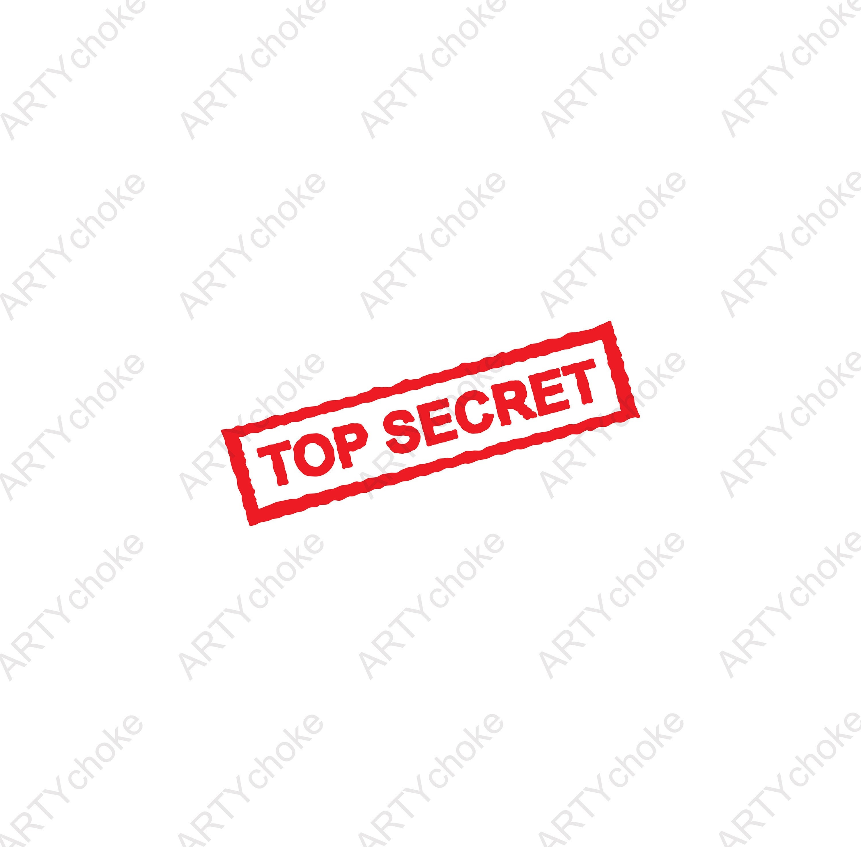 Top Secret. Files Prepared for Cricut. SVG Clip Art. Digital File ...