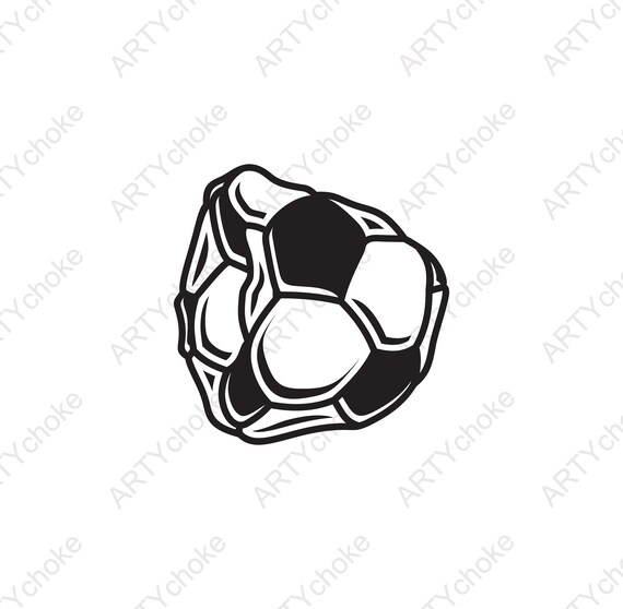 Deflated soccer ball. Files prepared for Cricut. SVG Clip Art. | Etsy