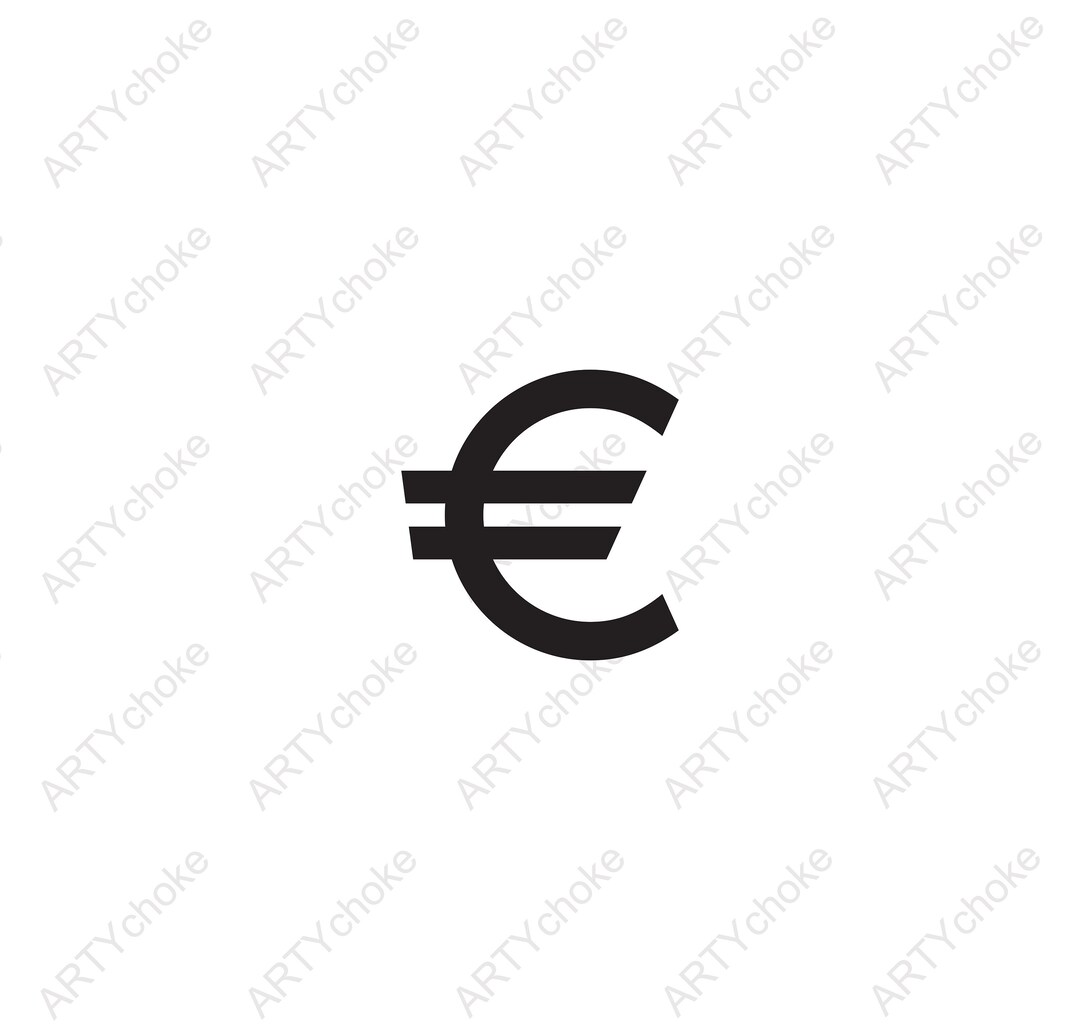 Euro Sign. Files Prepared for Cricut. SVG Clip Art. Digital File ...