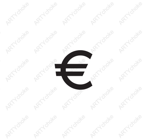 Euro Sign. Files Prepared for Cricut. SVG Clip Art. Digital - Etsy