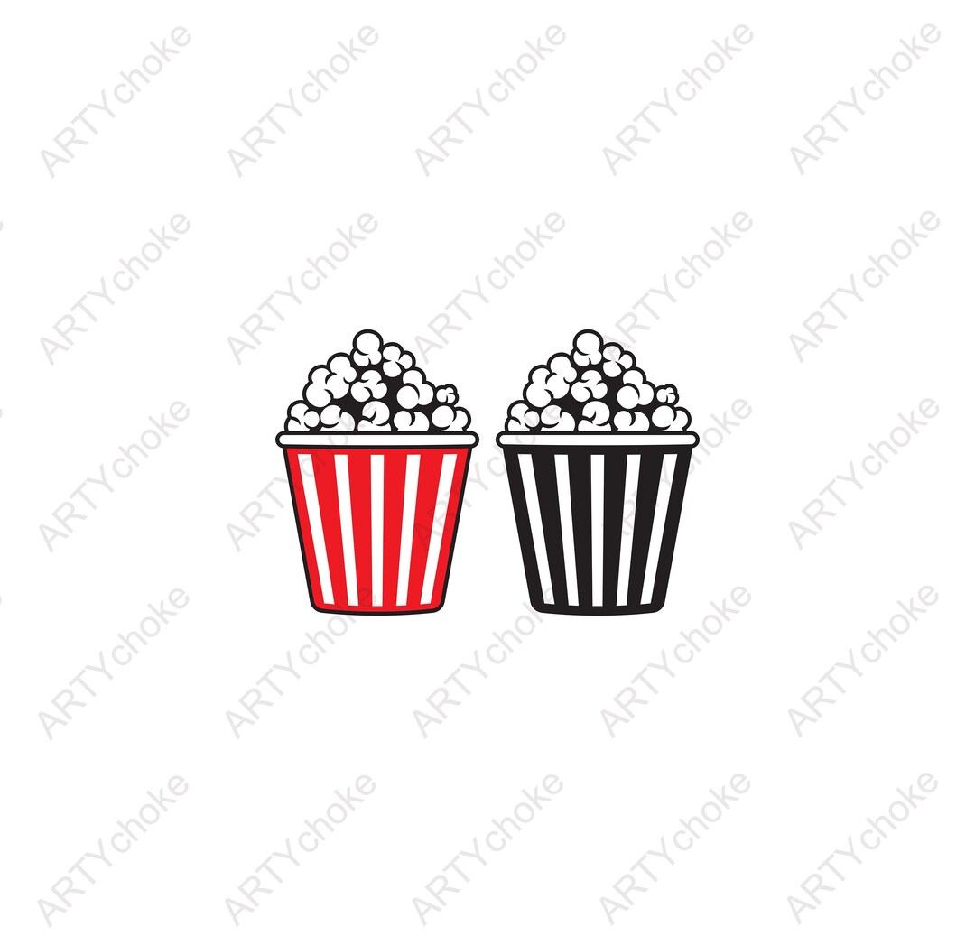 Pop-corn. Files Prepared for Cricut. SVG Clip Art. Digital File ...