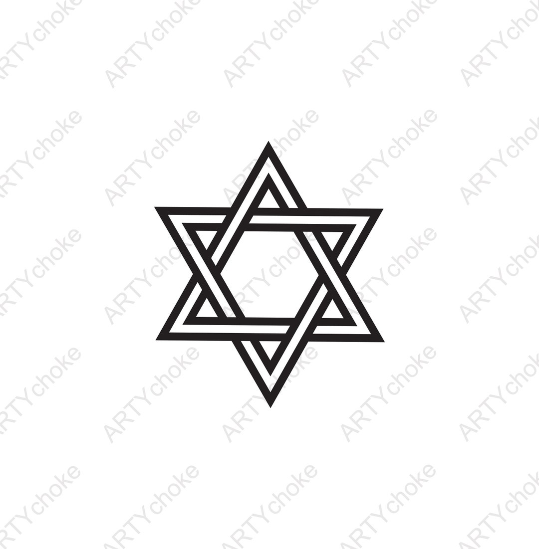 Star of David. Files Prepared for Cricut. SVG Clip Art. Digital File ...