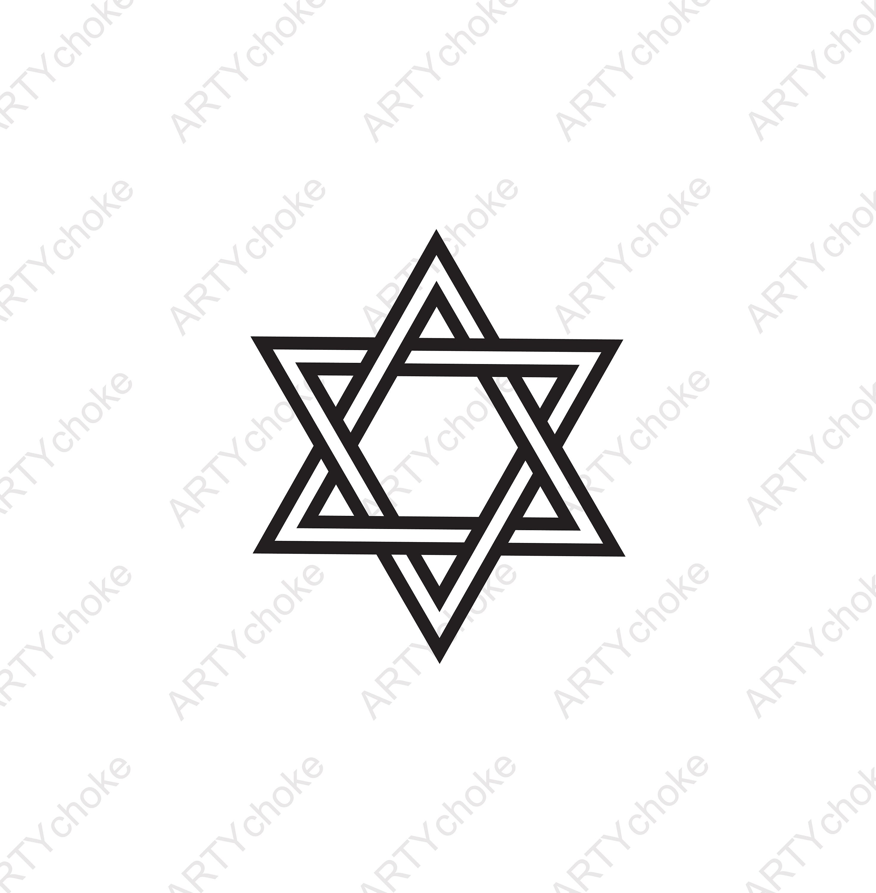 Star of David. Files prepared for Cricut. SVG Clip Art. | Etsy