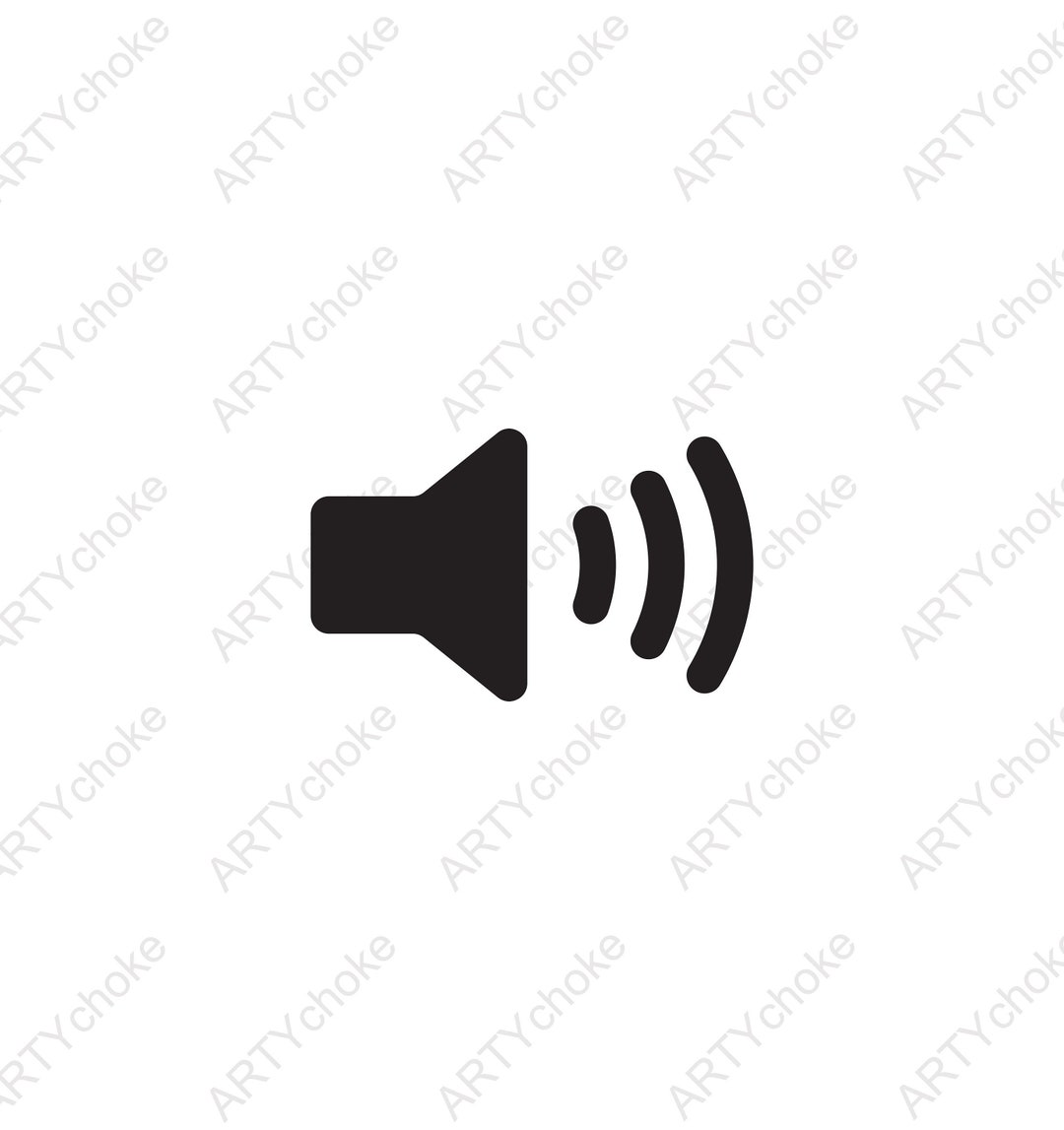 Audio. Speaker Sign. Files Prepared for Cricut. SVG Clip Art. Digital ...