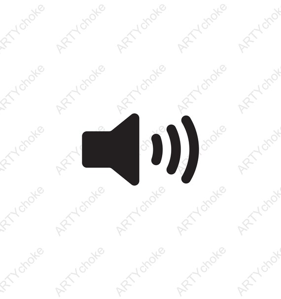 Audio. Speaker sign. Files prepared for Cricut. SVG Clip Art. | Etsy
