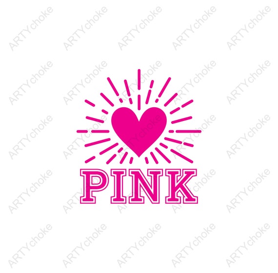 Love Pink. Files Prepared for Cricut. SVG Clip Art. Digital | Etsy