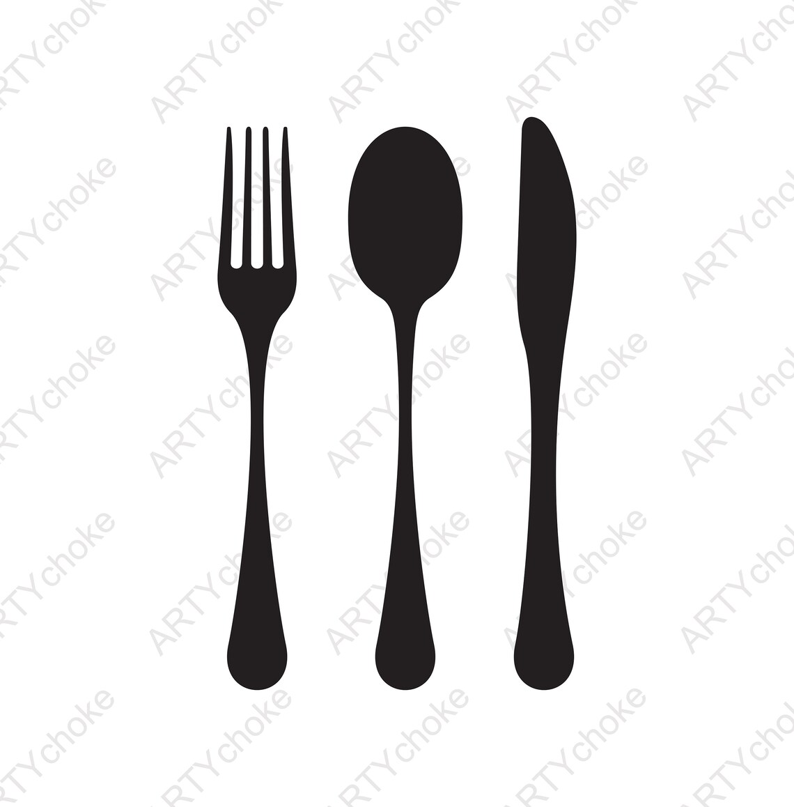 Gabel. Löffel. Messer. Für Cricut vorbereitete Dateien. SVG | Etsy