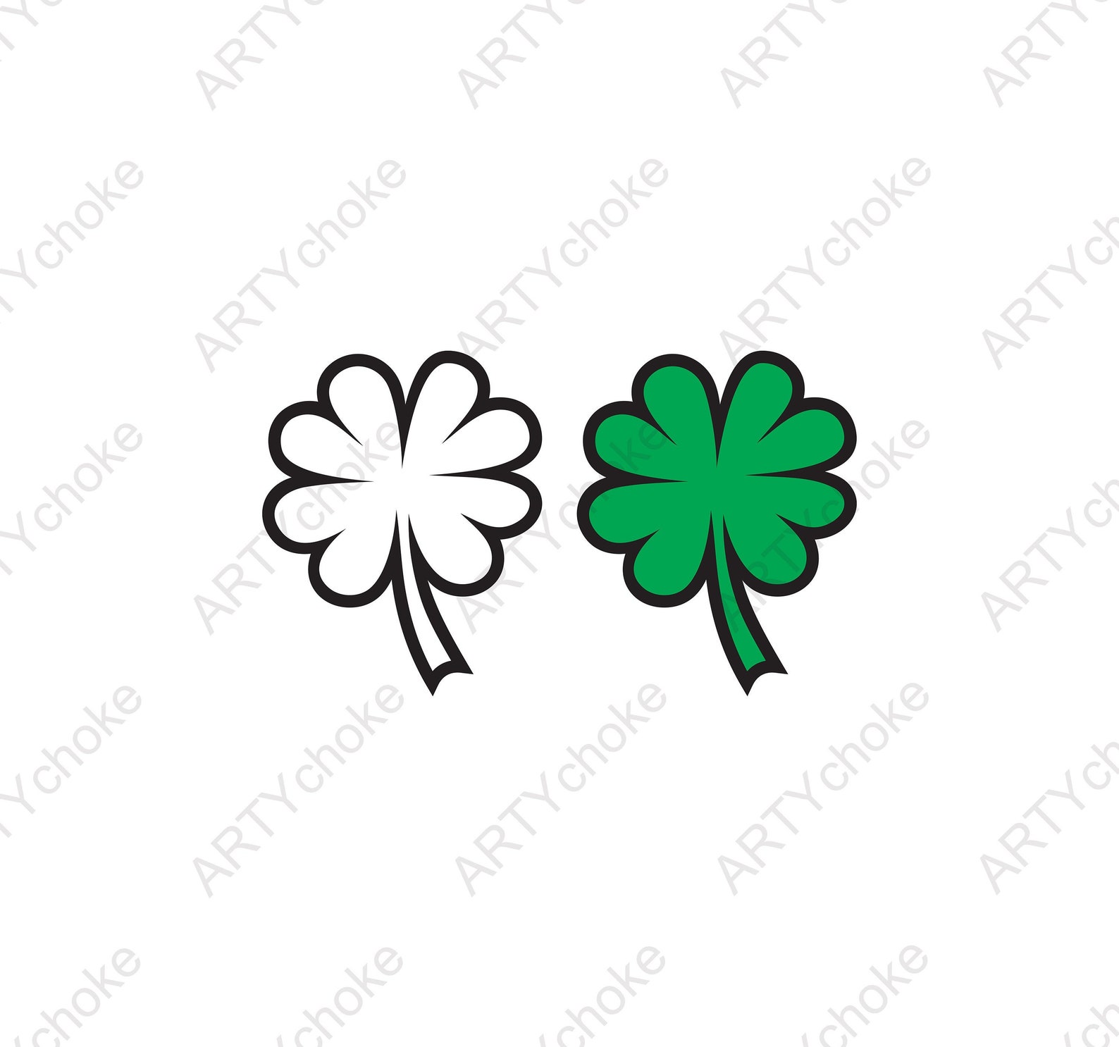 Clover. Files Prepared for Cricut. SVG Clip Art. Digital File | Etsy