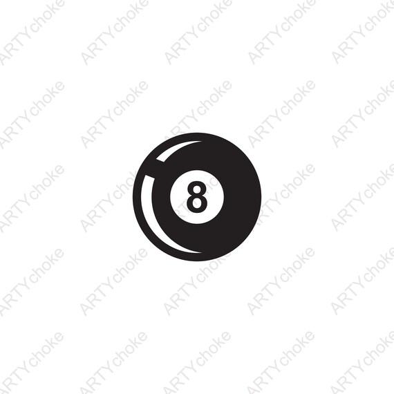 Billiards. Eight Ball. Files Prepared for Cricut. SVG Clip - Etsy
