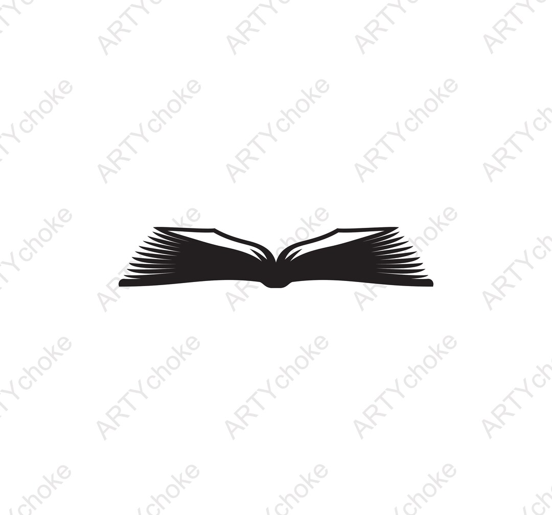 Open Book. Files Prepared for Cricut. SVG Clip Art. Digital - Etsy