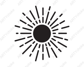 Sun Burst Svg - Etsy