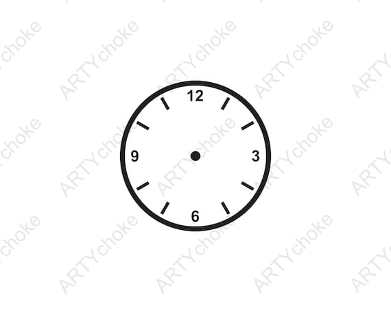 Clock Face. Files Prepared for Cricut. SVG Clip Art. Digital - Etsy