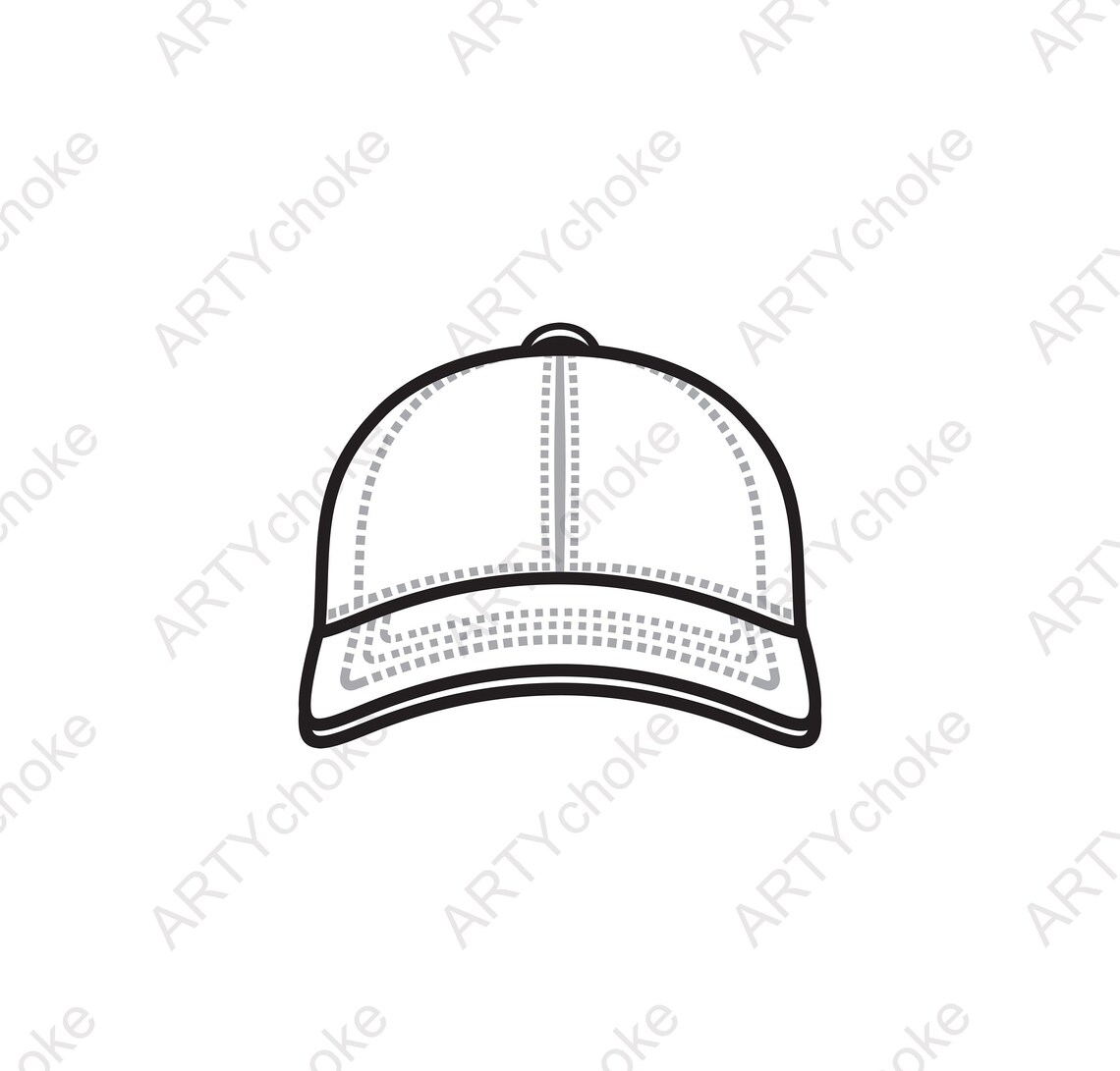 Baseball Cap. Files Prepared for Cricut. SVG Clip Art. Digital - Etsy