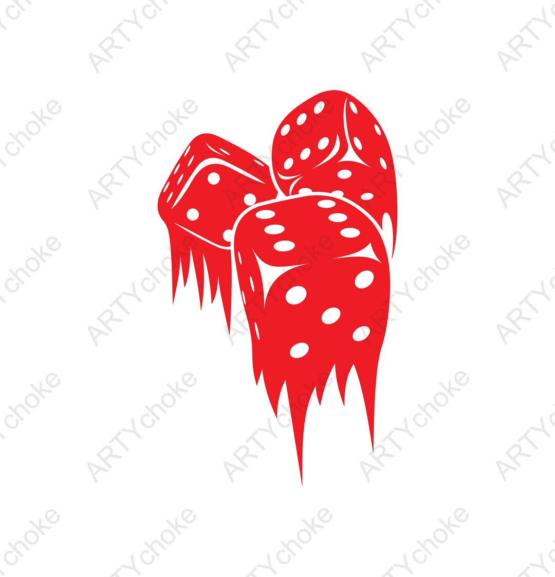 Dice Leaking. Files Prepared for Cricut. SVG Clip Art. Digital File ...