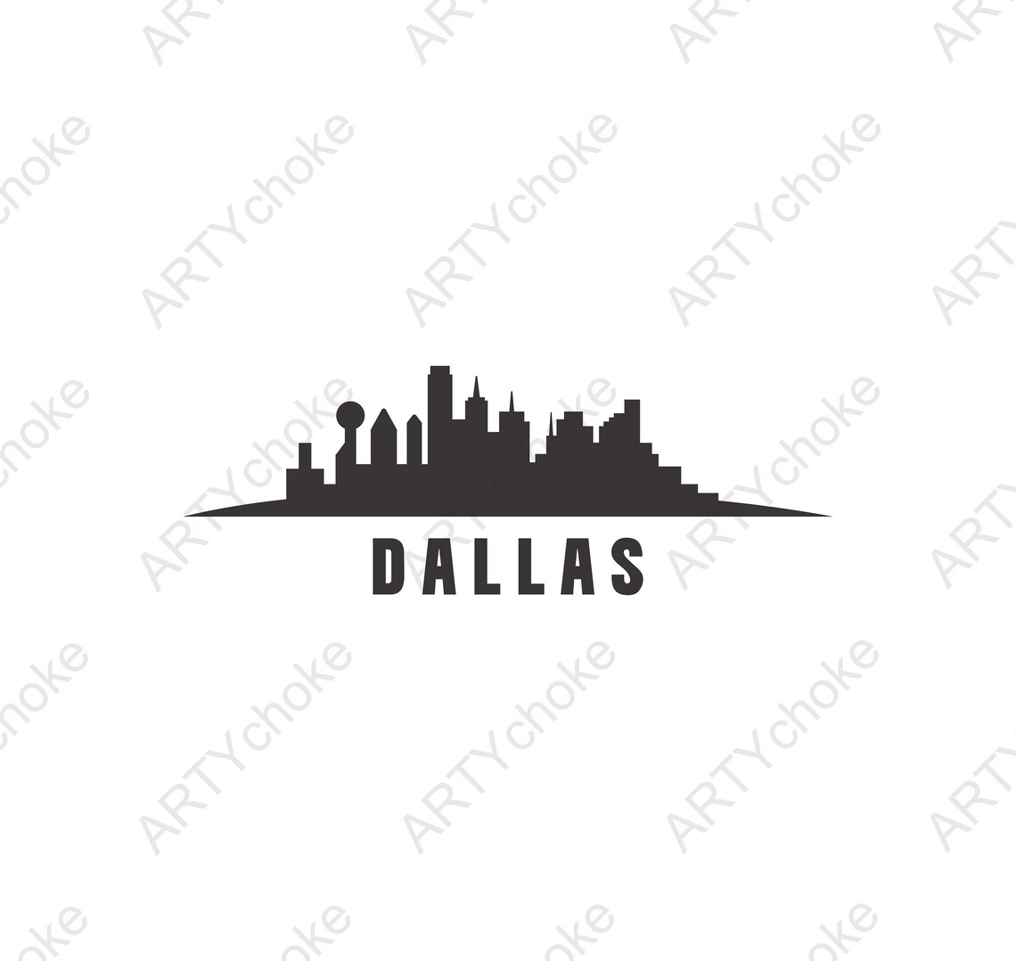 Dallas. Skyline. Files Prepared for Cricut. SVG Clip Art. | Etsy
