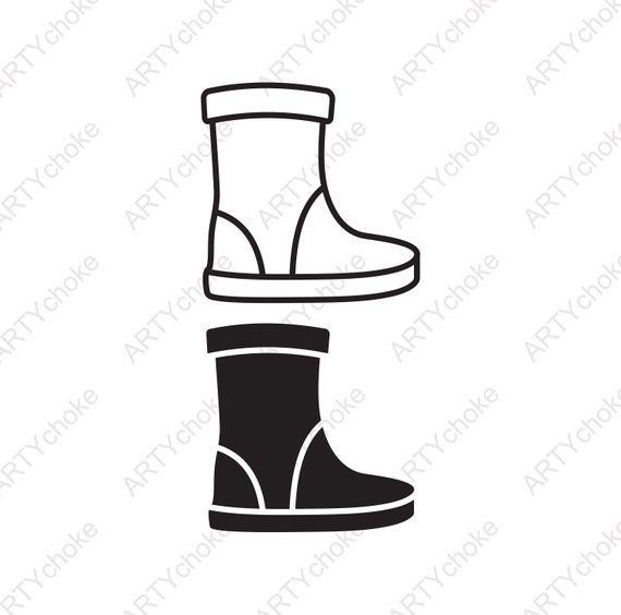 Boots. Files prepared for Cricut. SVG Clip Art. Digital file | Etsy