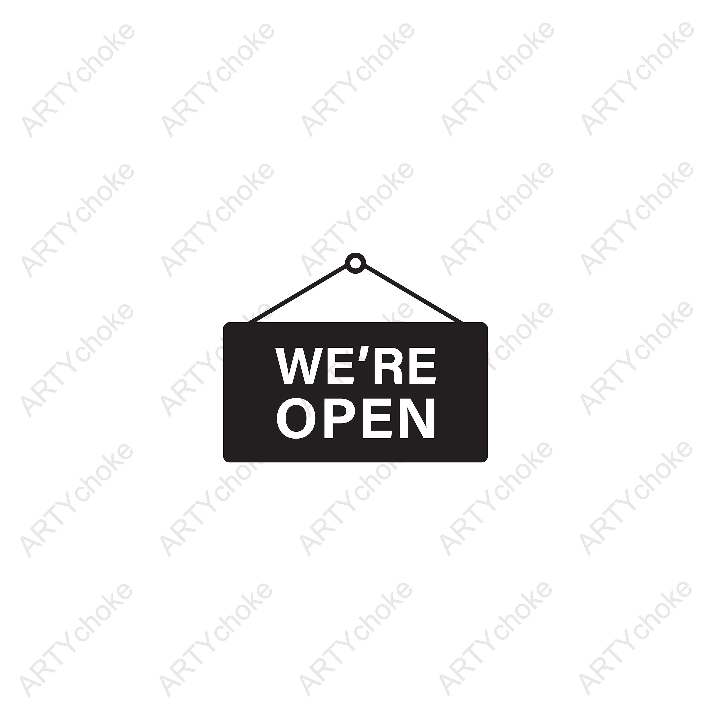 We Are Open. Shop Sign. Files Prepared for Cricut. SVG Clip - Etsy