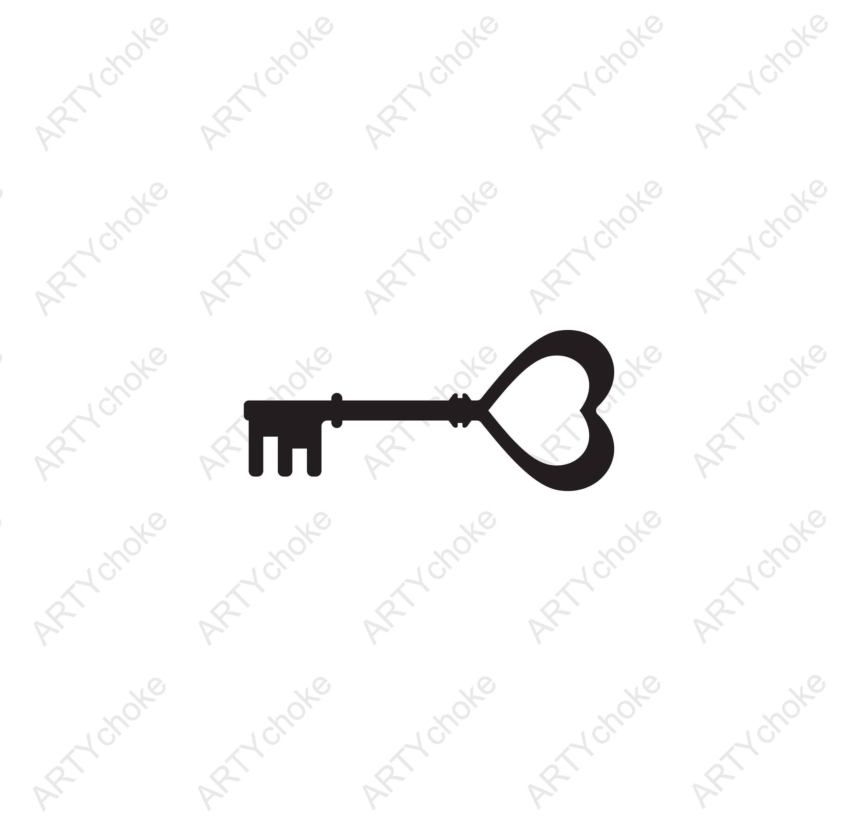 Heart Key Vector