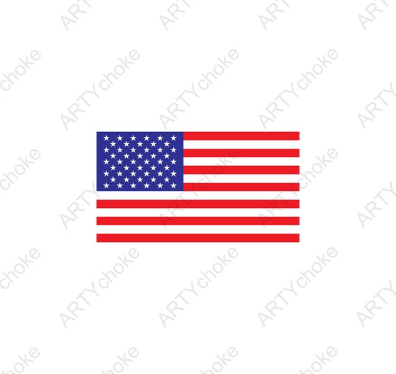 American Flag. Files Prepared for Cricut. SVG Clip Art. | Etsy