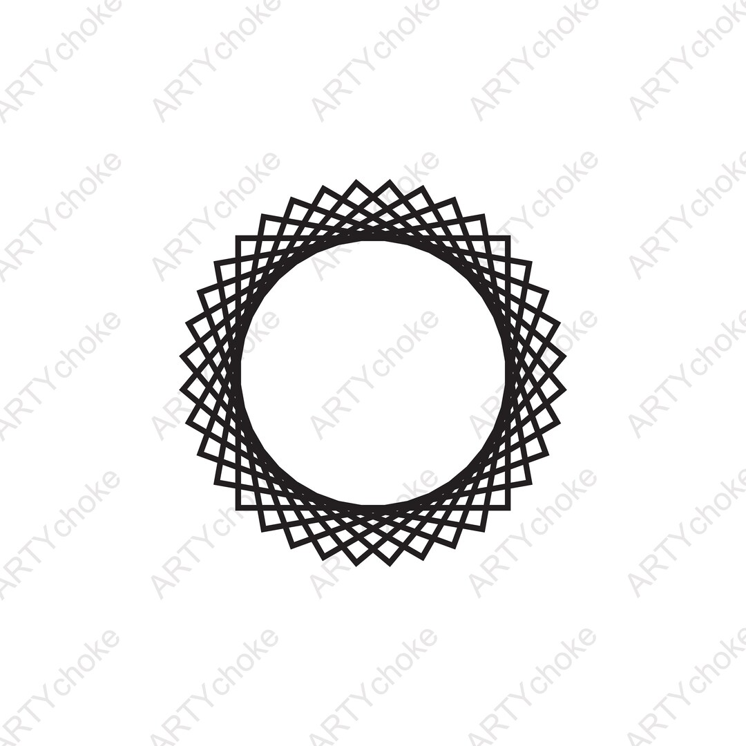 Photo Frame. Circle. Files Prepared for Cricut. SVG Clip Art. Digital ...