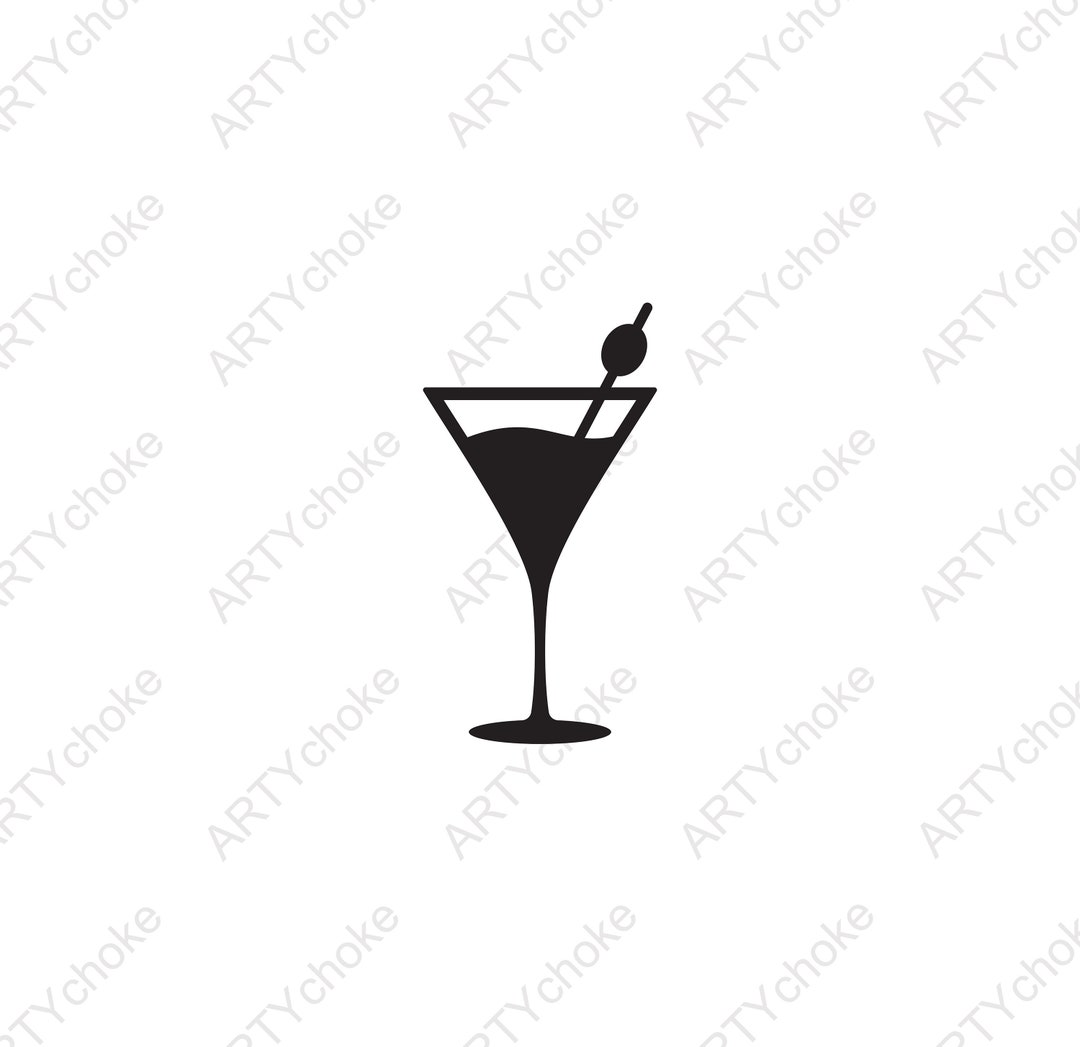 Martini. Files Prepared for Cricut. SVG Clip Art. Digital File ...