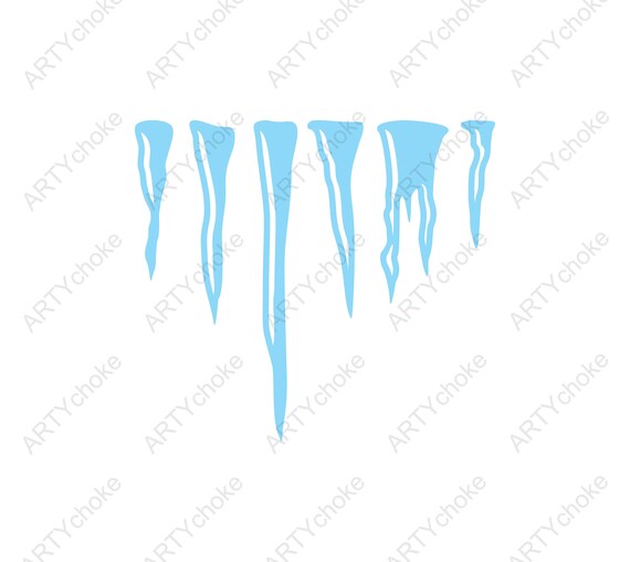 Icicles. Files Prepared for Cricut. SVG Clip Art. Digital File - Etsy