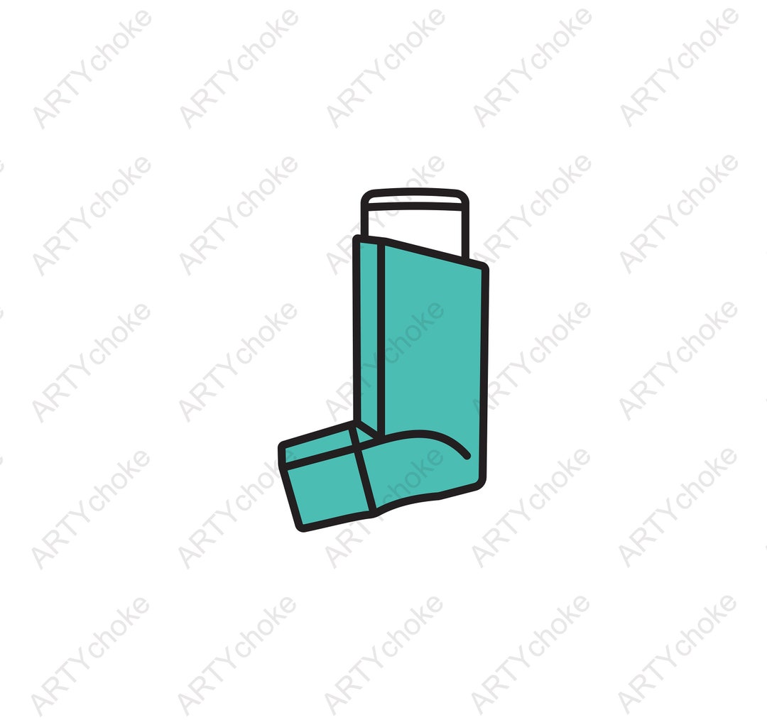 Asthma Inhaler. Files Prepared for Cricut. SVG Clip Art. Digital File ...