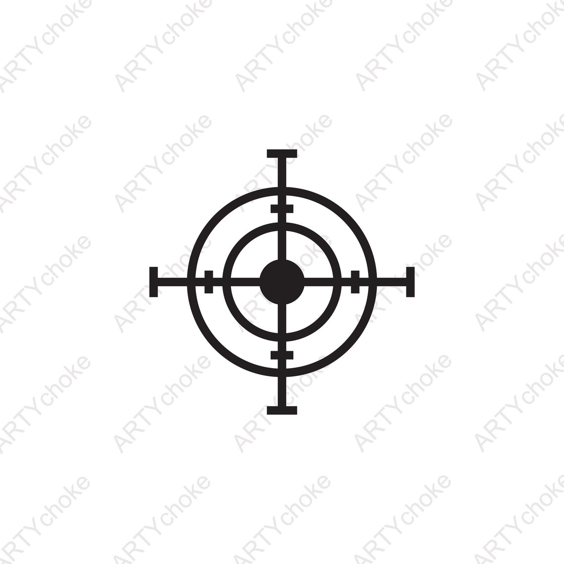 Sniper Scope. Files Prepared for Cricut. SVG Clip Art. Digital - Etsy
