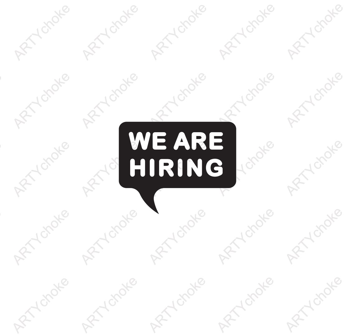 We Are Hiring. Files Prepared for Cricut. SVG Clip Art. - Etsy