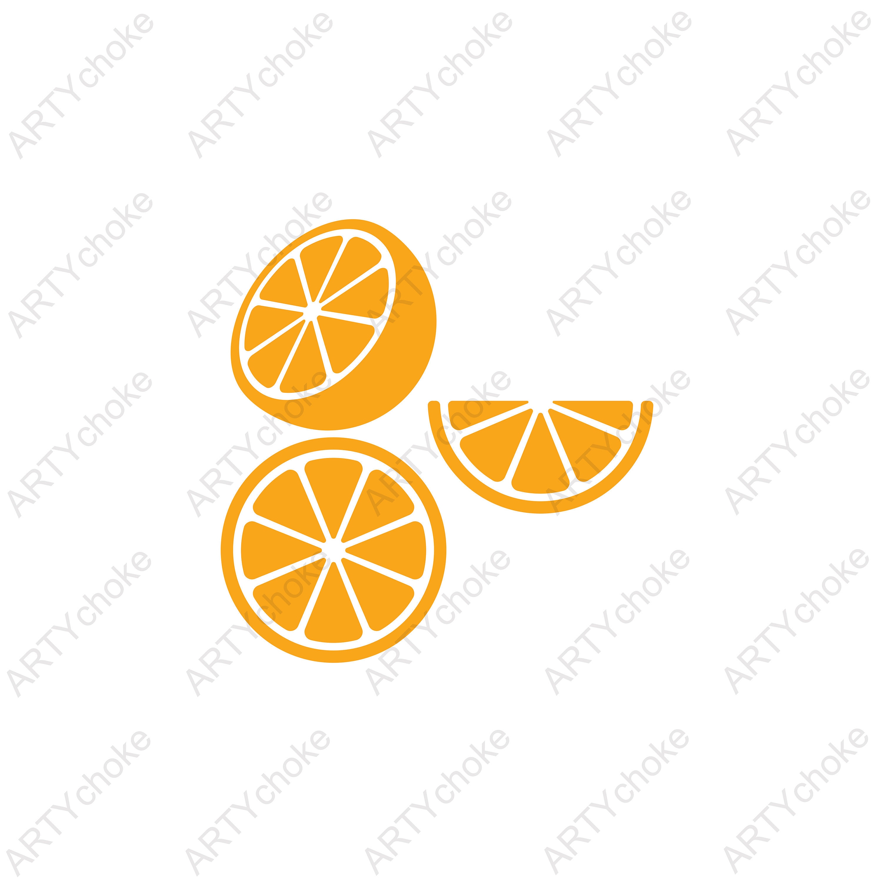 Orange. Files Prepared for Cricut. SVG Clip Art. Digital File Available ...