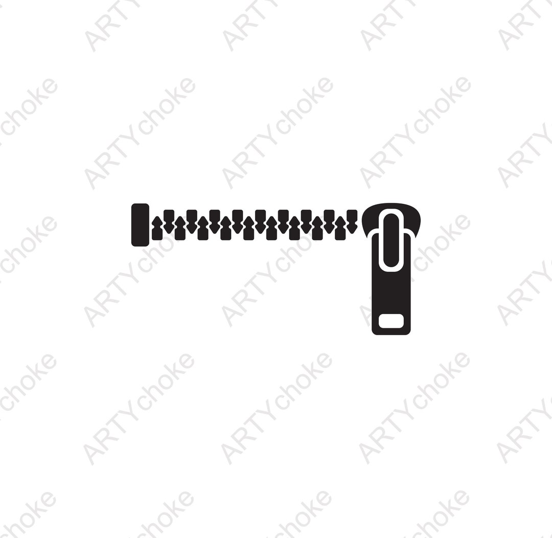 Zipper. Files Prepared for Cricut. SVG Clip Art. Digital File Available ...