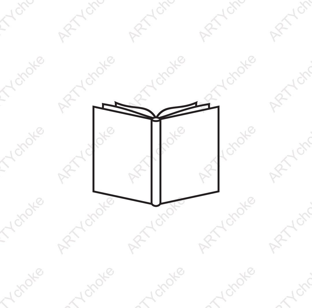 Open Book. Files Prepared for Cricut. SVG Clip Art. Digital File ...