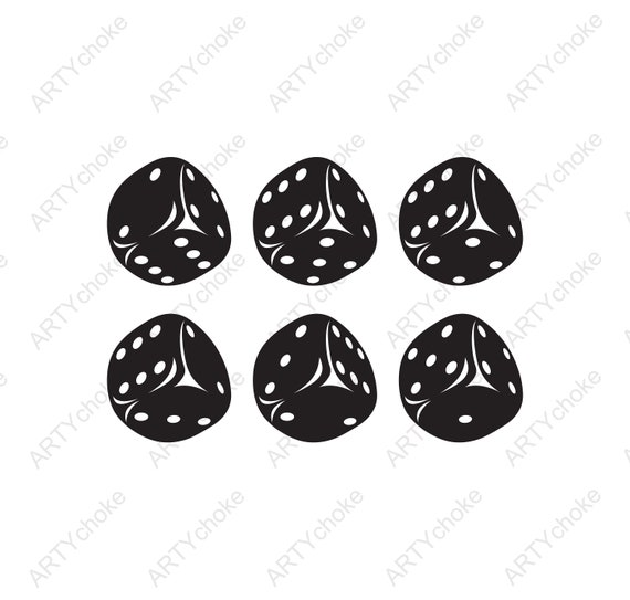 Dice Set. Files Prepared for Cricut. SVG Clip Art. Digital | Etsy