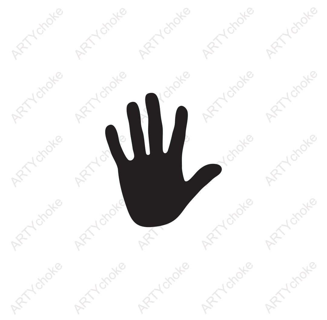 Stop Hand. Files Prepared for Cricut. SVG Clip Art. Digital File ...