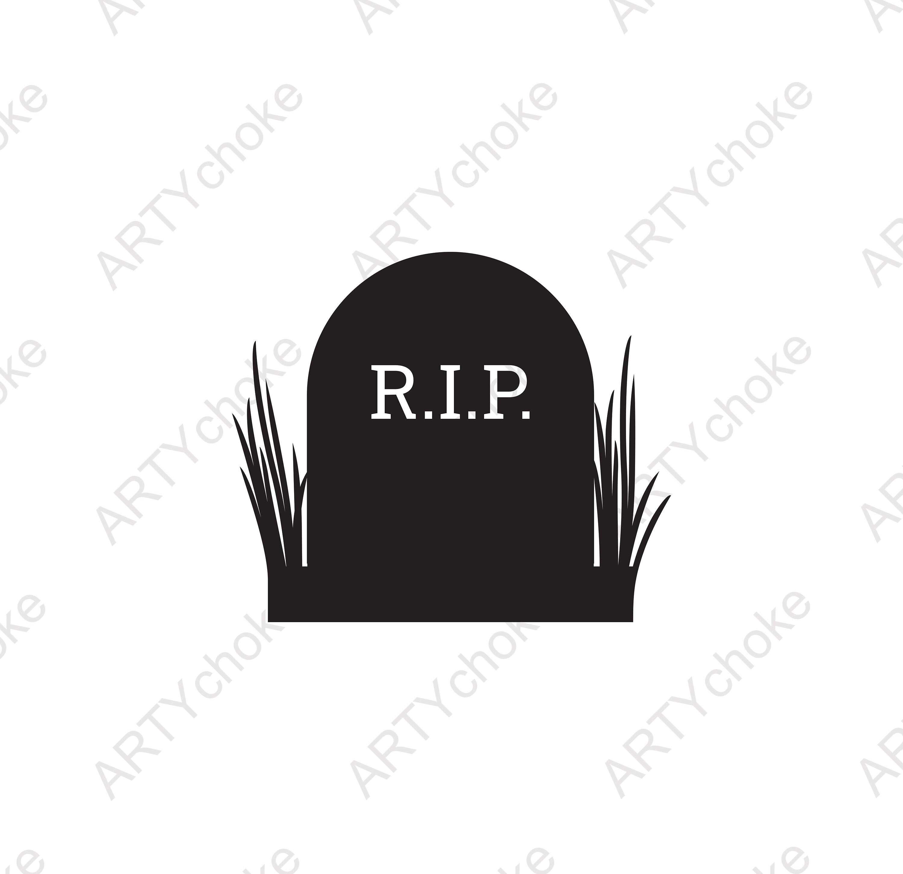 Lápida RIP grave. Archivos preparados para Cricut. SVG Clip - Etsy España