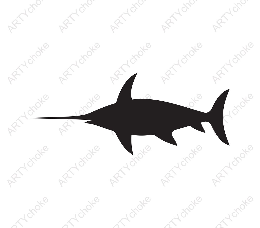 Swordfish. Files Prepared for Cricut. SVG Clip Art. Digital File ...